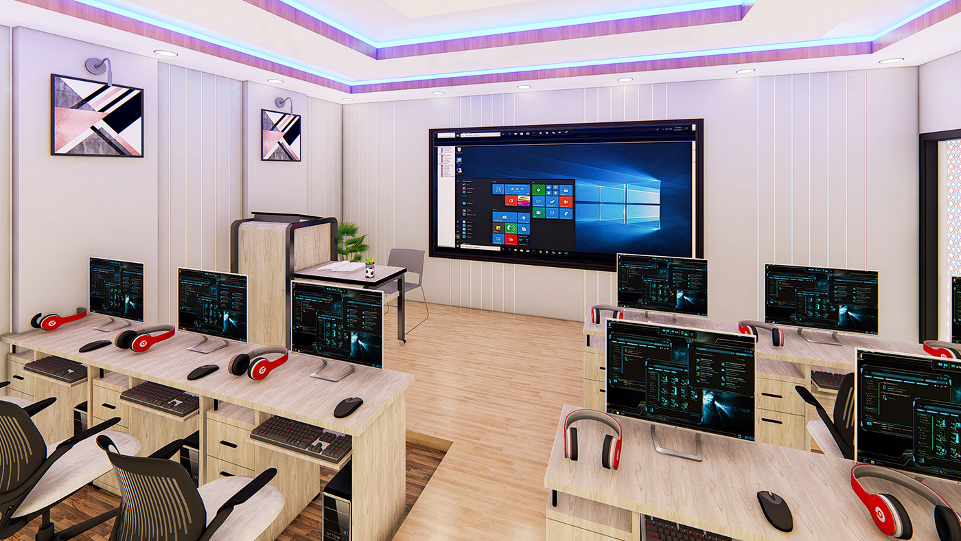 Smart Computer Lab - Private College - Pondicherry - HiTech Lab Solutions